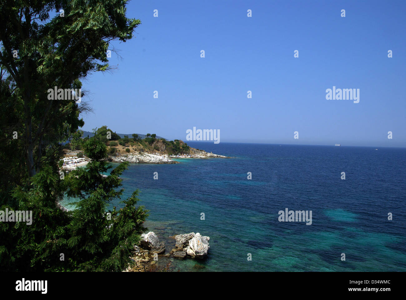 Beautiful blue Mediterranean sea view Stock Photo - Alamy