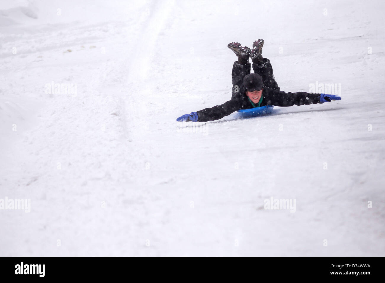 Feb. 9, 2013 - Lynn, Massachusetts, U.S - Angela Nason enjoys the many ...
