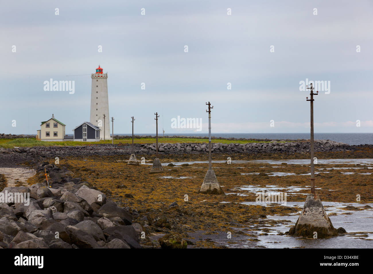 Grotta Lighthouse (Grottuviti), Reykjavik, Iceland Stock Photo - Alamy