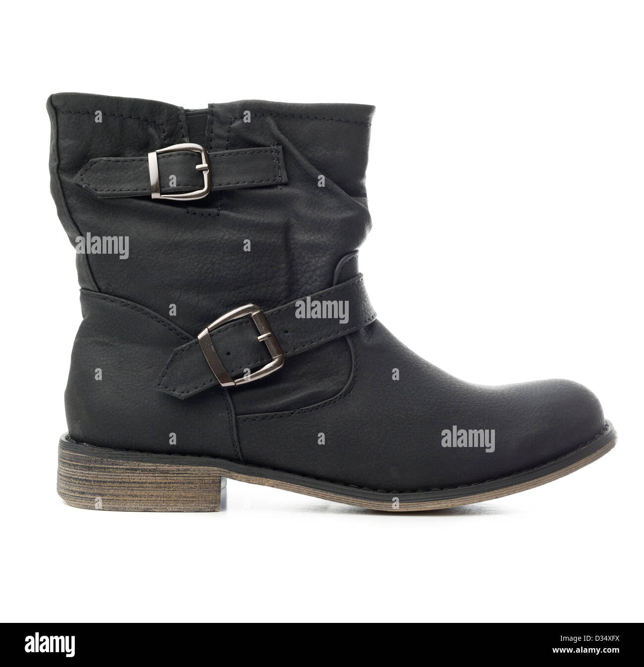 Old black boot hi-res stock photography and images - Alamy