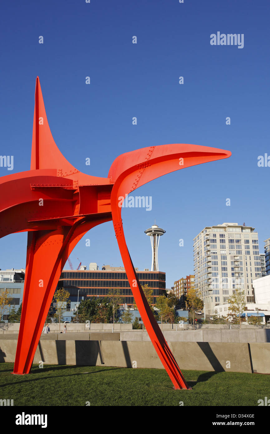 Eagle sculpture by Alexander Calder, Olympic Sculpture Park, Seattle ...