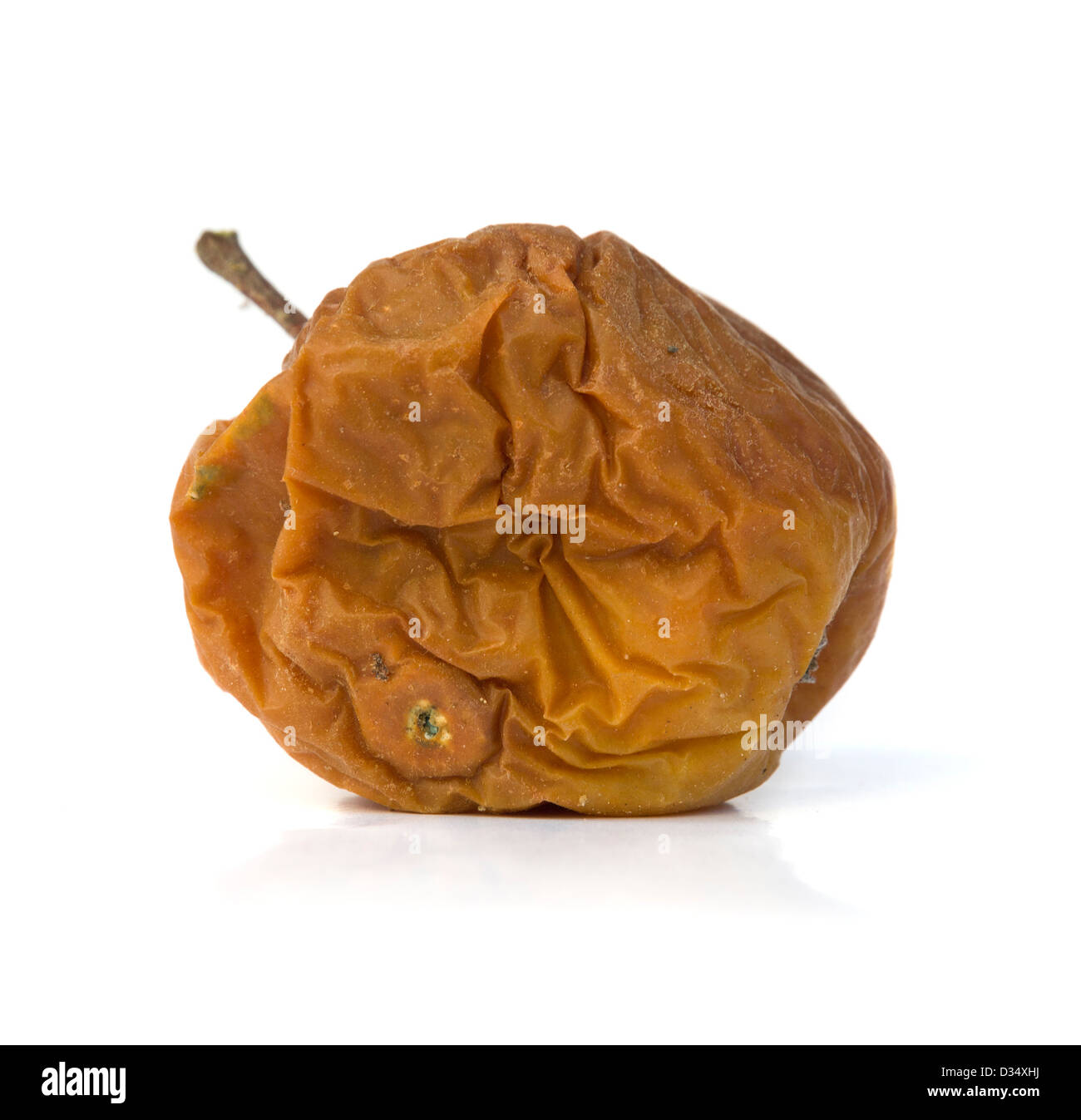 Rotten apple isolated on white background Stock Photo - Alamy