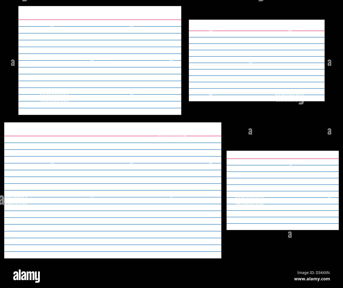 Blank index cards hi-res stock photography and images - Alamy