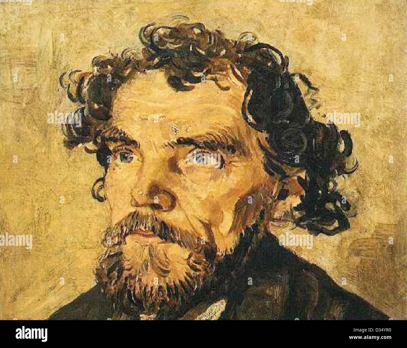 Vincent van Gogh, Portrait of a Man. 1887. Post-Impressionism. Oil on ...