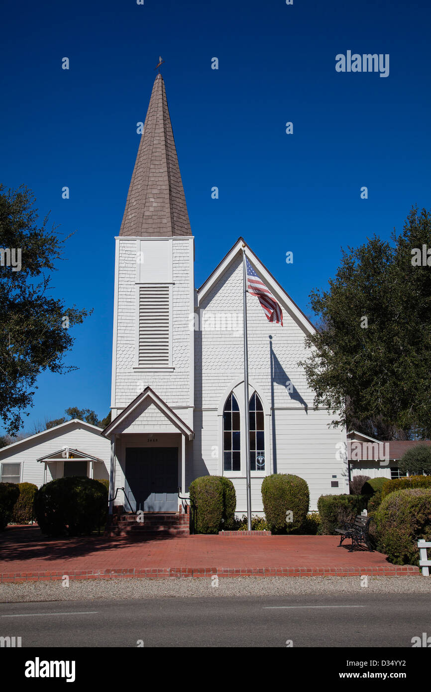 Front elevation of the Ballard, California Country Church located in ...