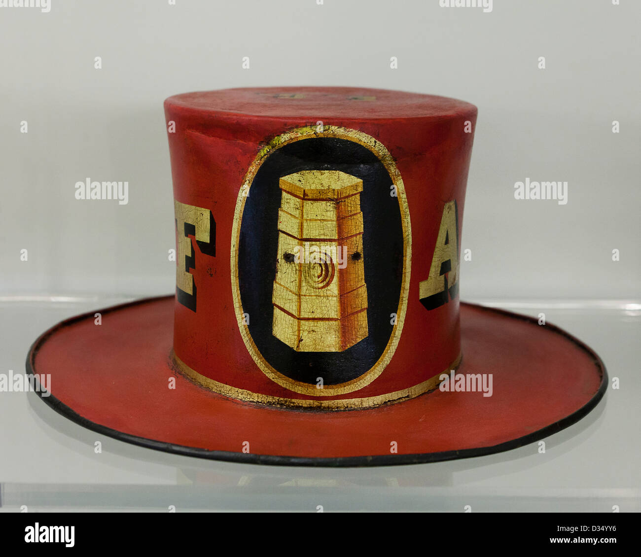 Vintage fireman's helmet from Fairmount Engine Company, Philadelphia ...