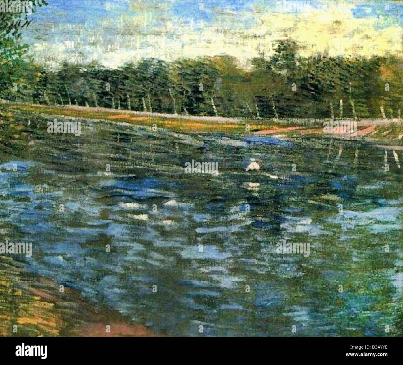 Vincent van Gogh, The Seine with a Rowing Boat . 1887. Post ...
