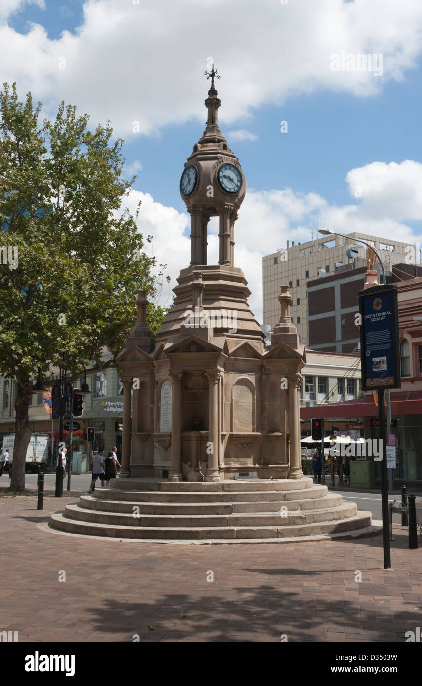 Centennial Memorial clock at Civic Place in Parramatta Stock Photo - Alamy