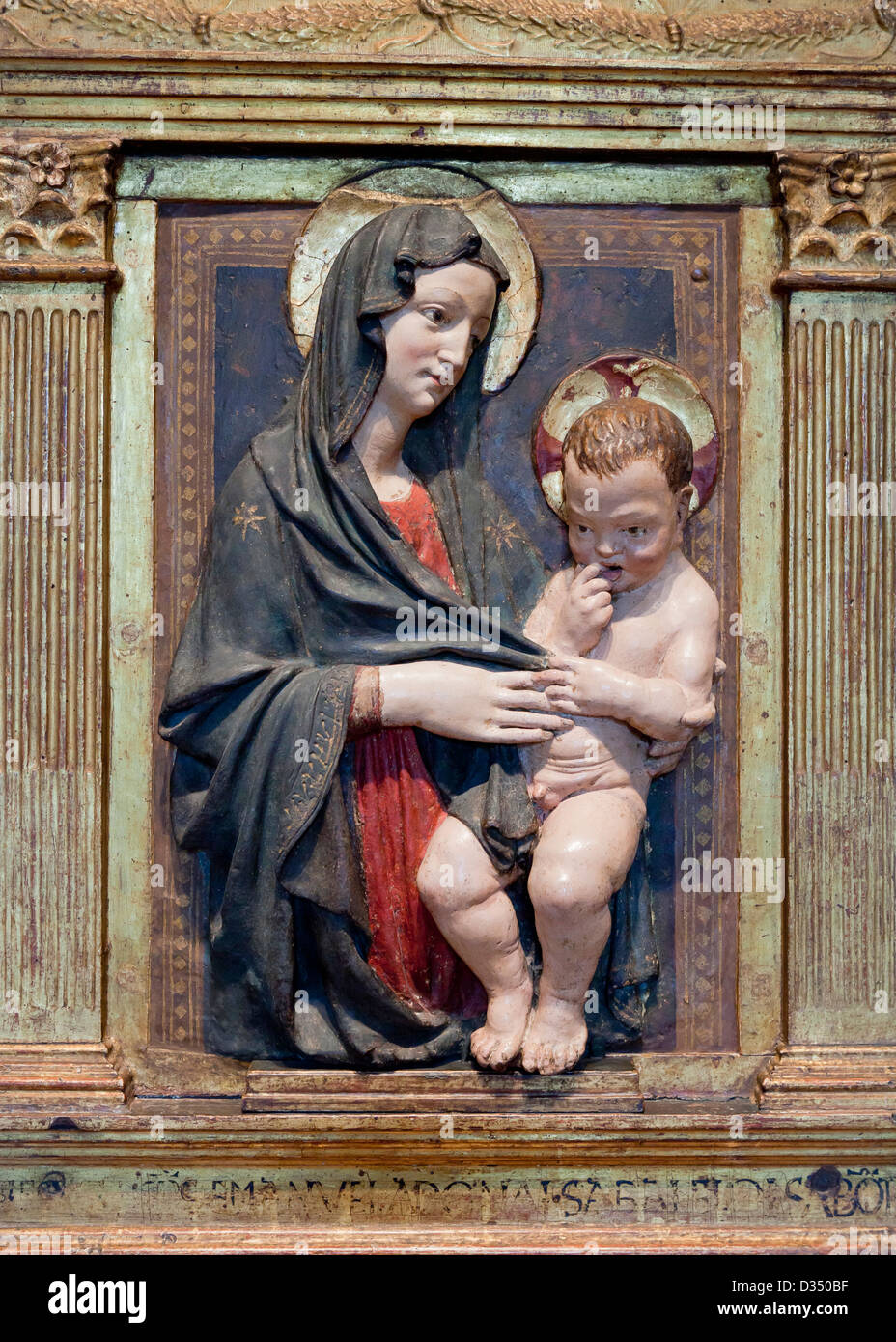 "Madonna and Child" by Giovanni Di Turino, circa 1430 Stock Photo - Alamy