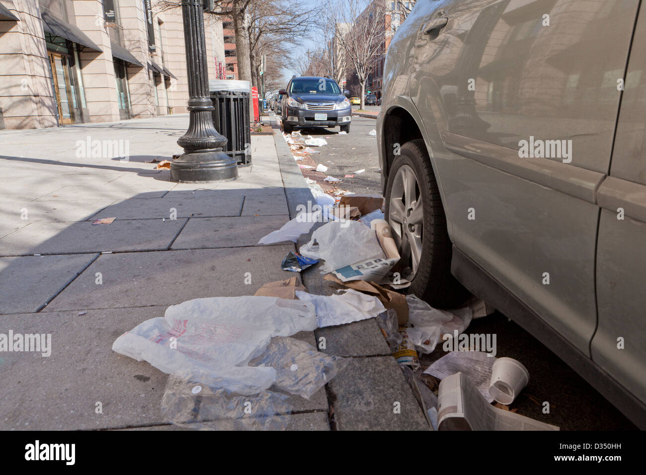 Roadside litter - USA Stock Photo - Alamy