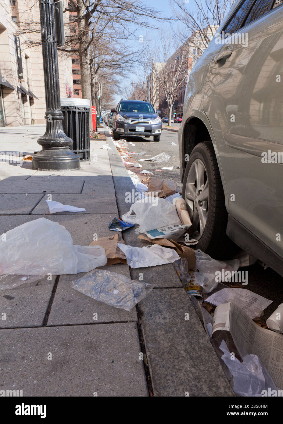 Roadside litter - USA Stock Photo - Alamy
