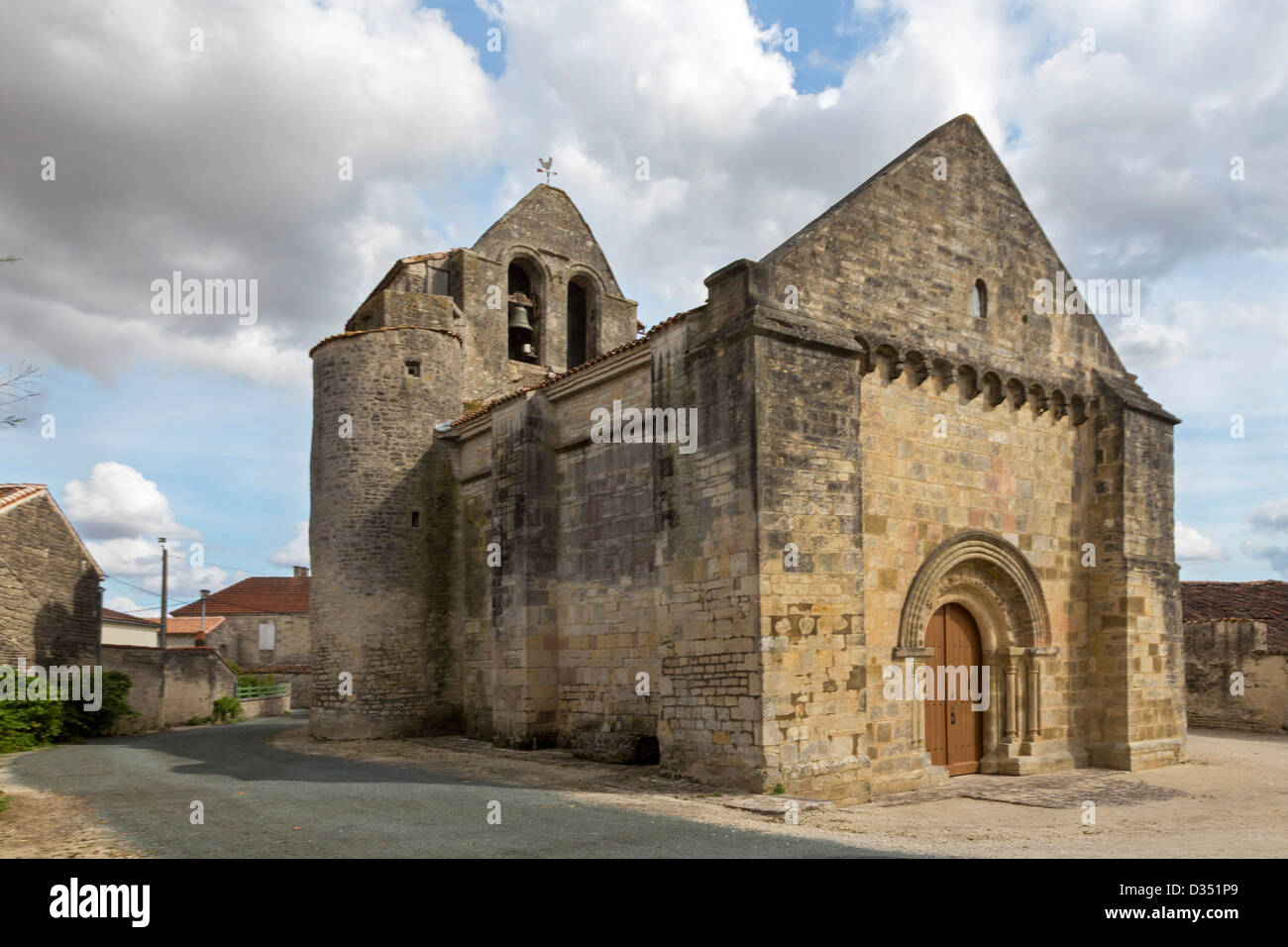 Village church at Nere, Charente Maritime, France Stock Photo - Alamy