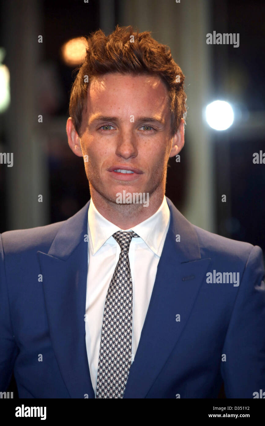 Actor Eddie Redmayne arrives at the premiere of "Les Miserables" during ...