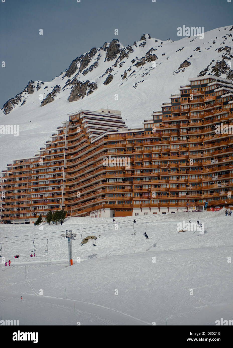 La Mongie ski resort in the Grand Tourmalet area Barèges and Pic du ...