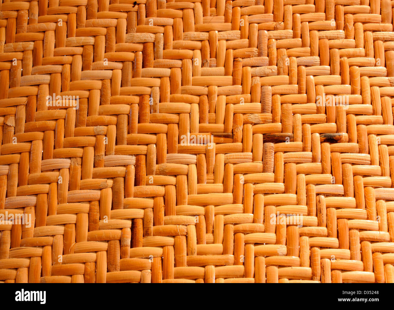 Woven rattan with natural patterns, vintage wall Stock Photo - Alamy