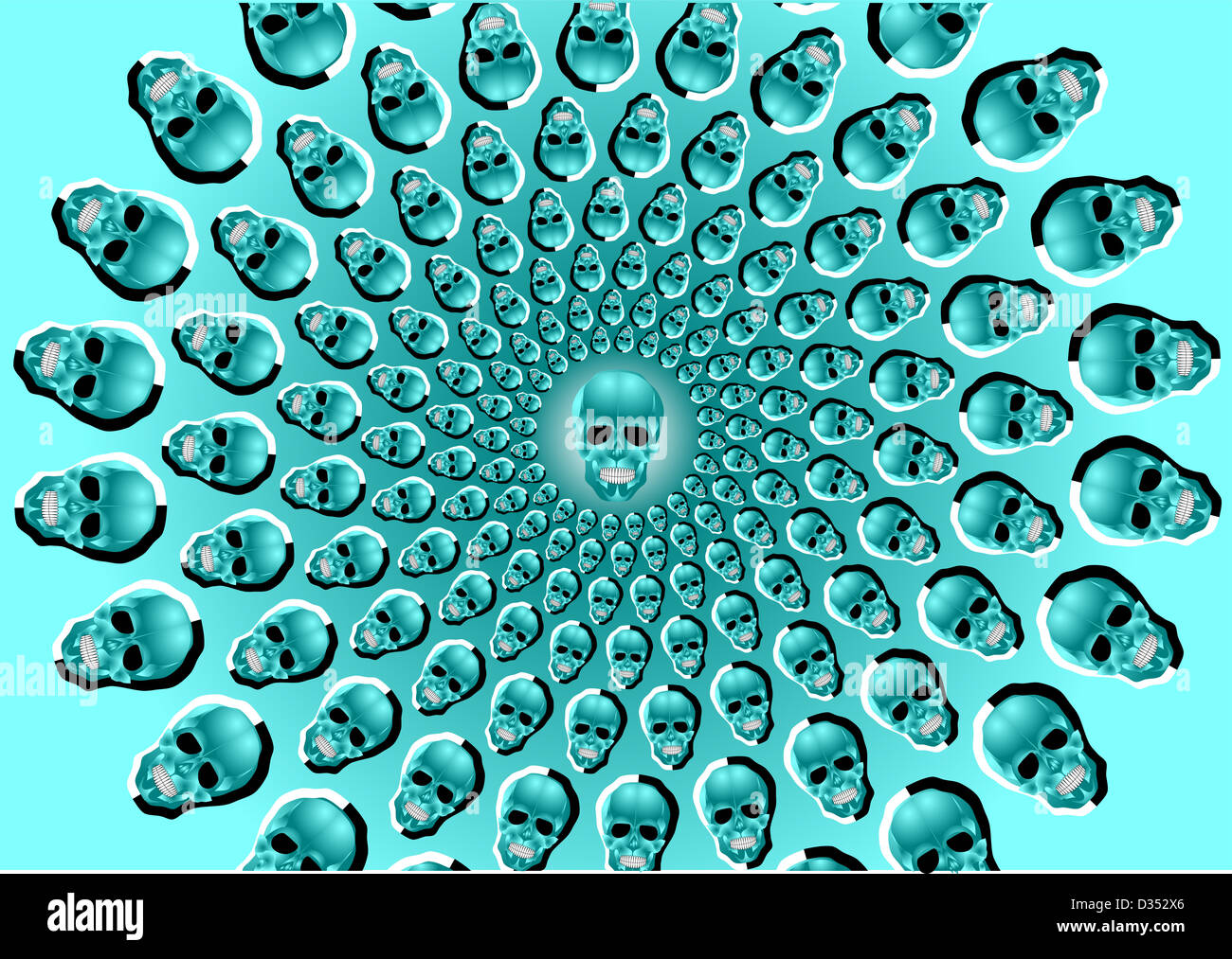 optical illusion. abstract background with skulls Stock Photo - Alamy