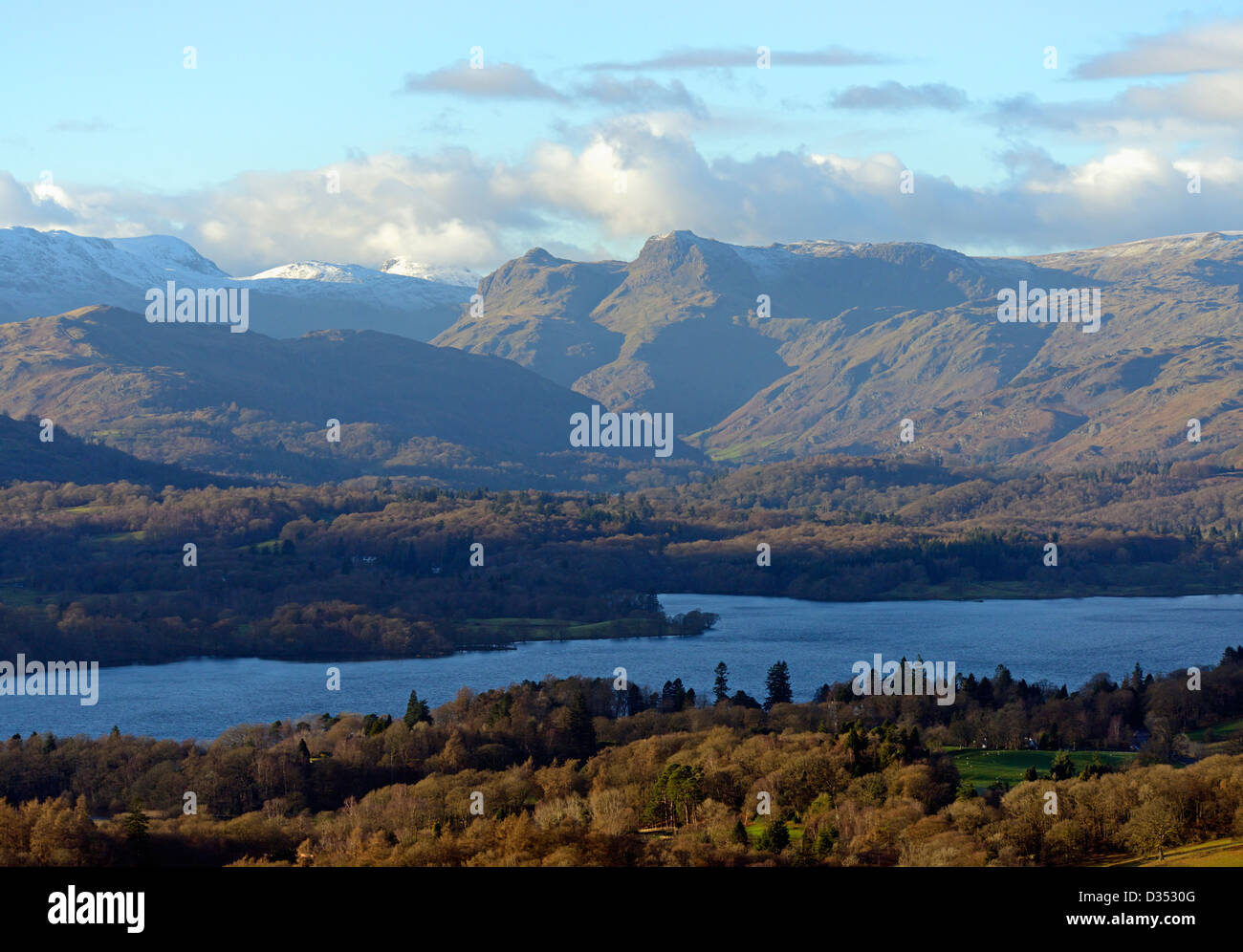 Windermere And Langdale Pikes High Resolution Stock Photography and Images - Alamy