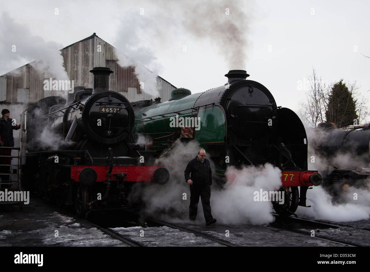 Steam Locomotives Engine Shed On High Resolution Stock Photography and ...
