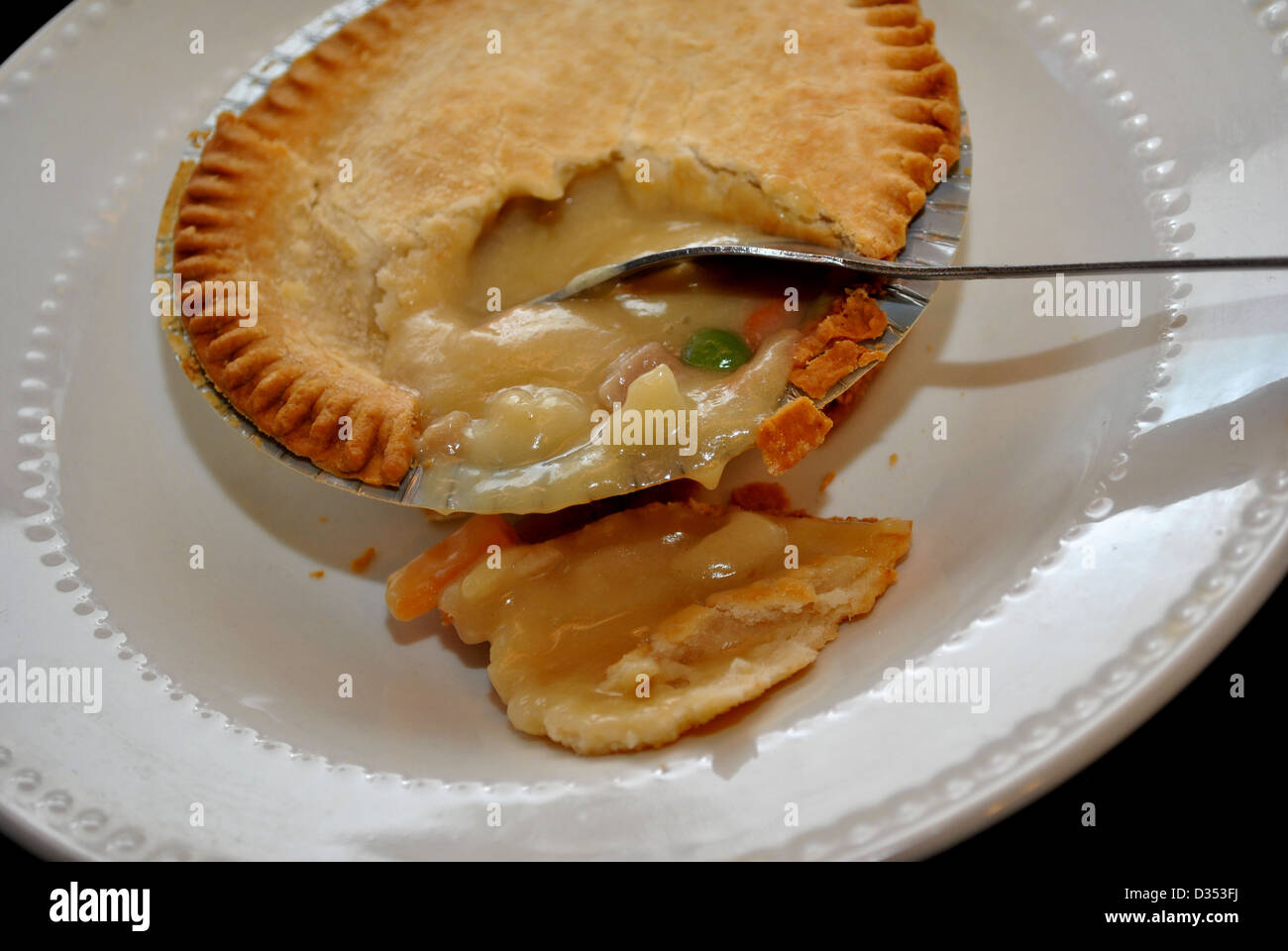 A Healthy Poultry Pot Pie Stock Photo - Alamy