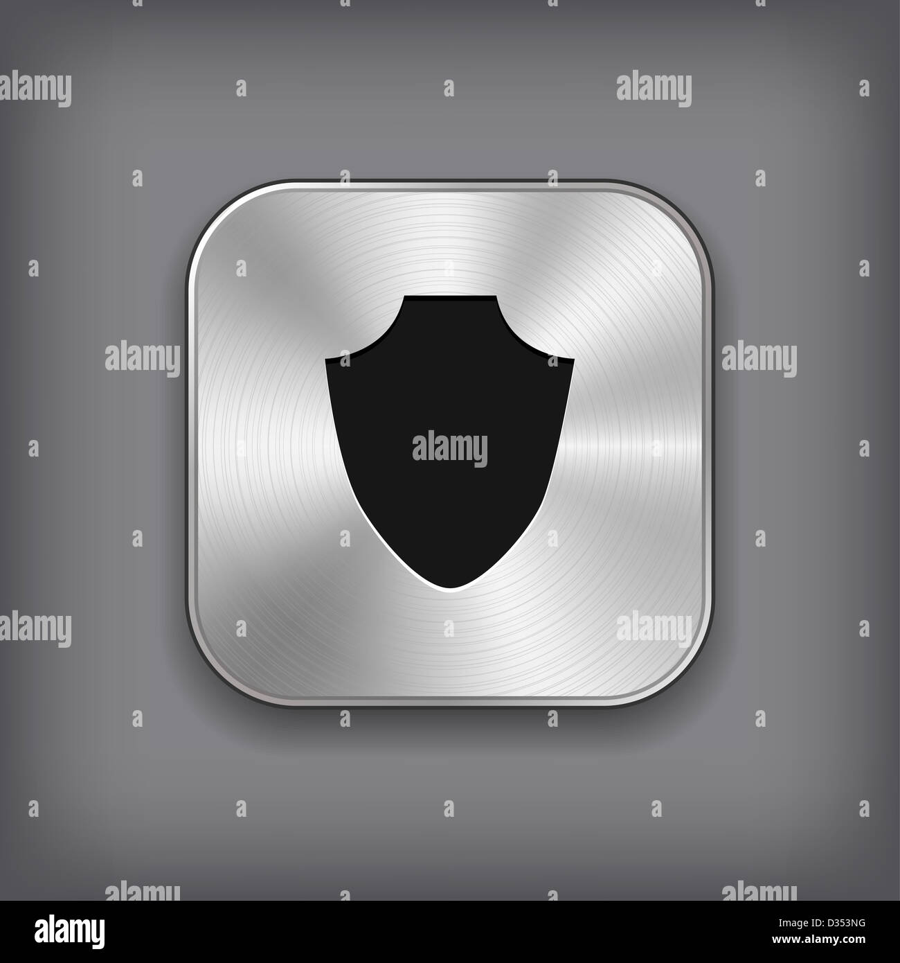 Silver steel protection shield hi-res stock photography and images - Alamy