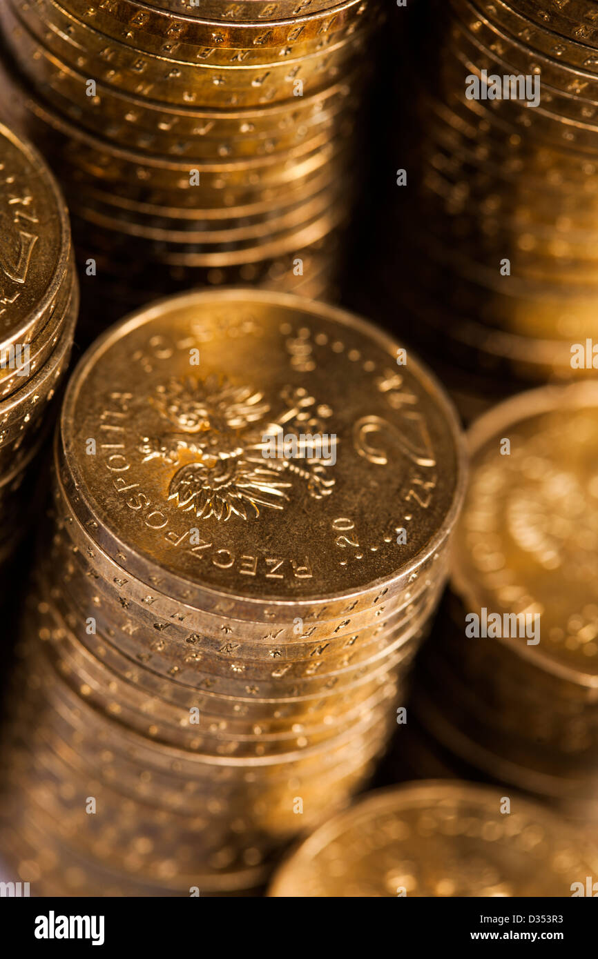 Lot of money! coins isolated on white background Stock Photo - Alamy