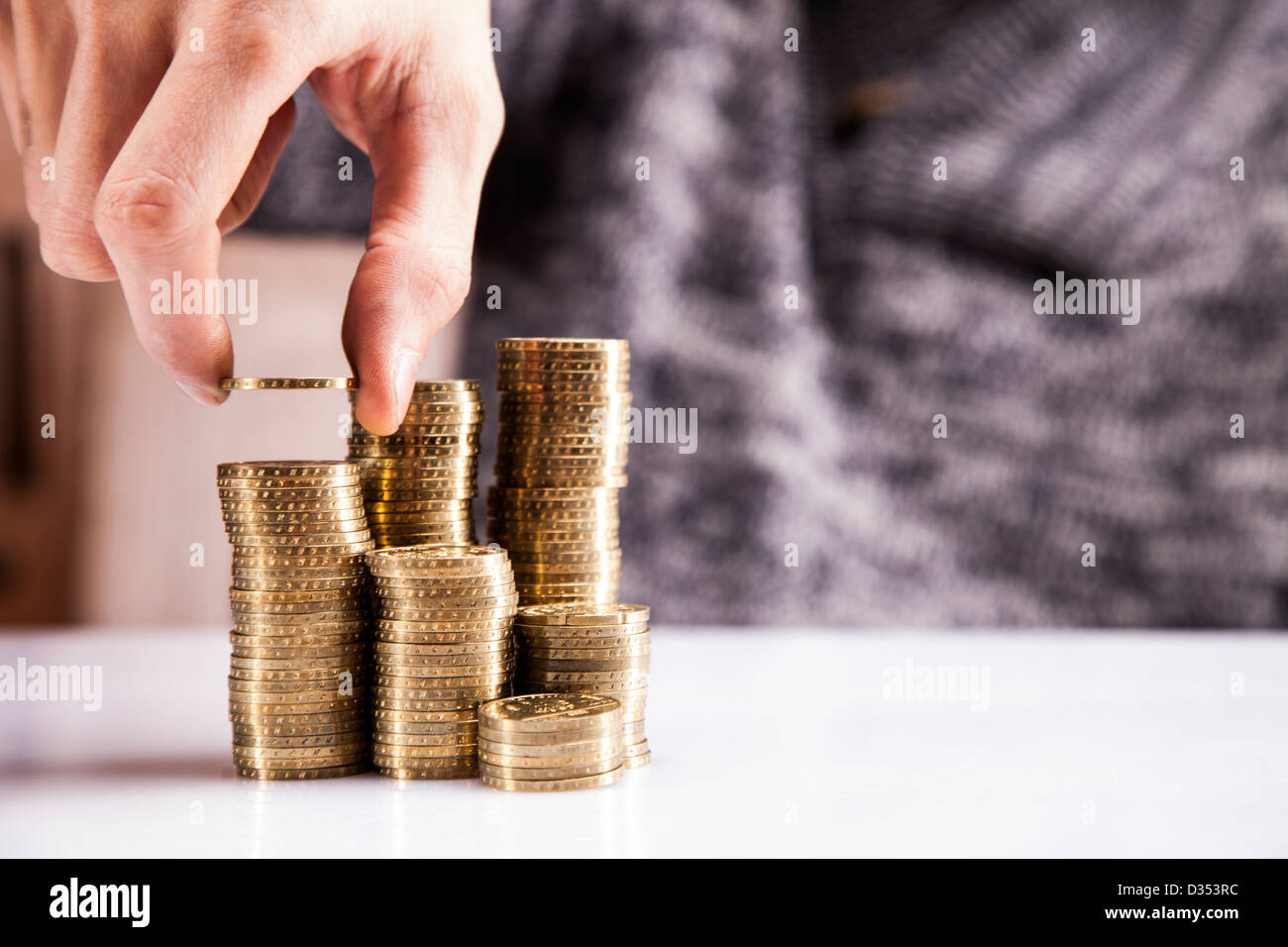 Men counting money! Studio shots Stock Photo - Alamy