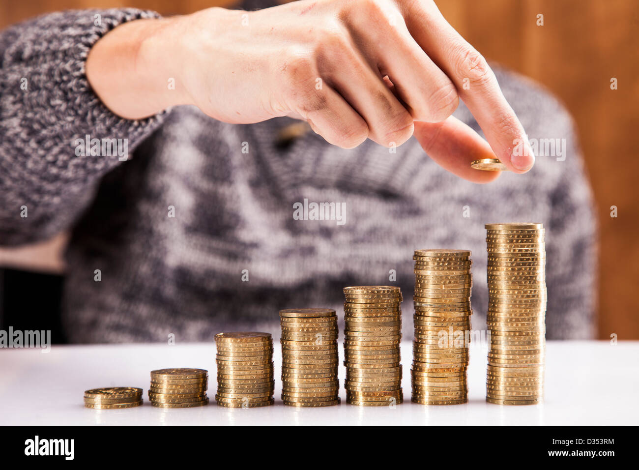 Men counting money! Studio shots Stock Photo - Alamy