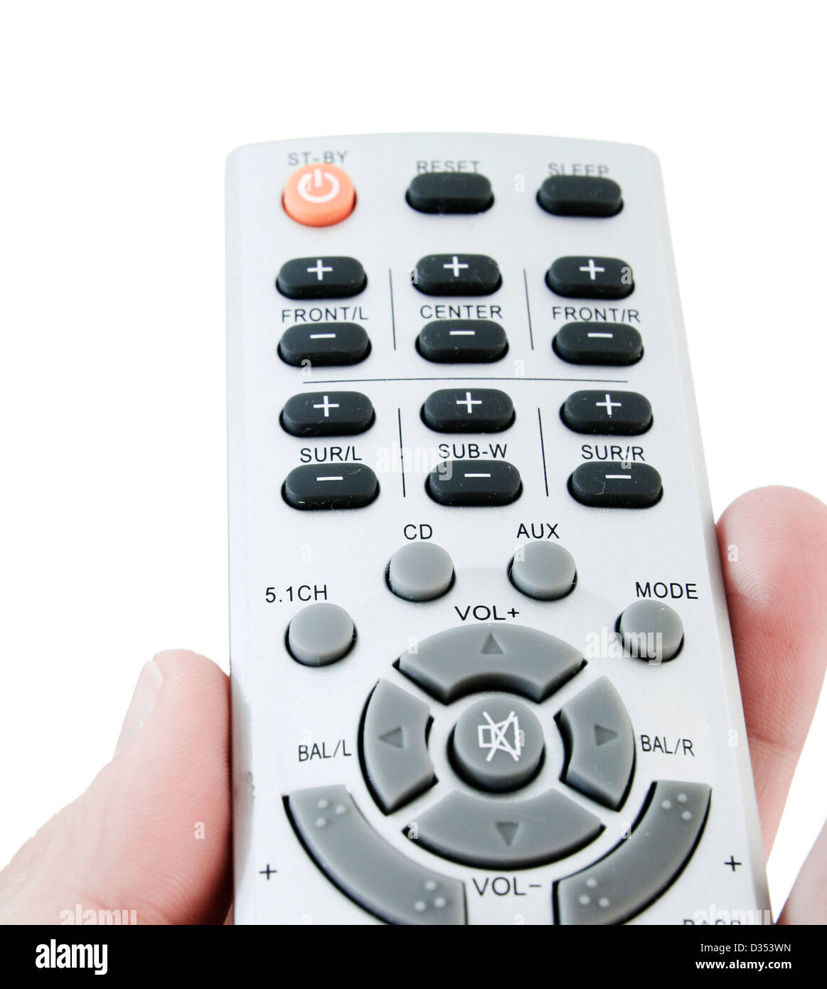 Remote Control in a man hand. Close up Stock Photo - Alamy