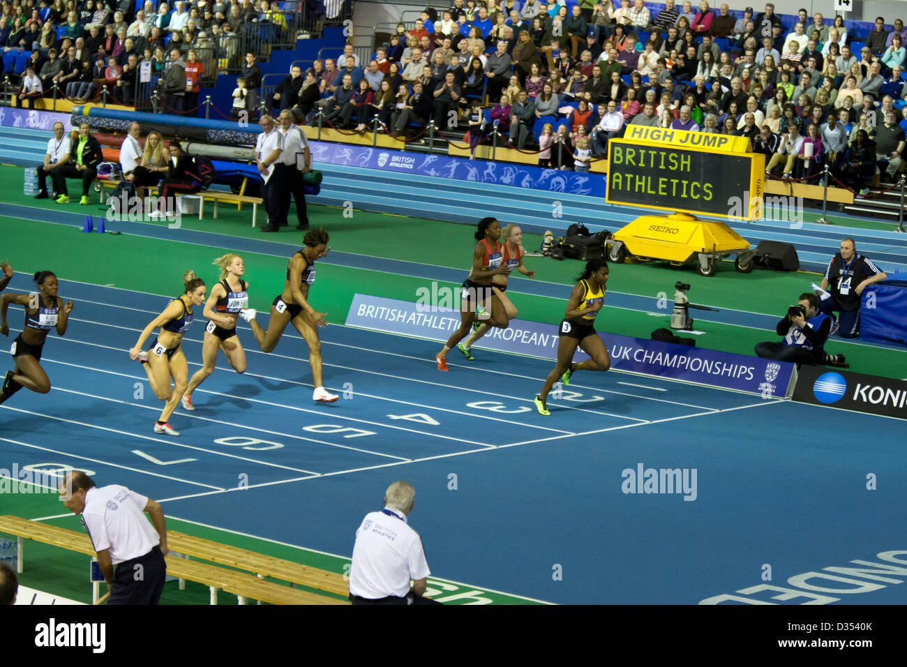 Asha PHILIP winning the 60 METRES - Women - Final, British Athletics ...