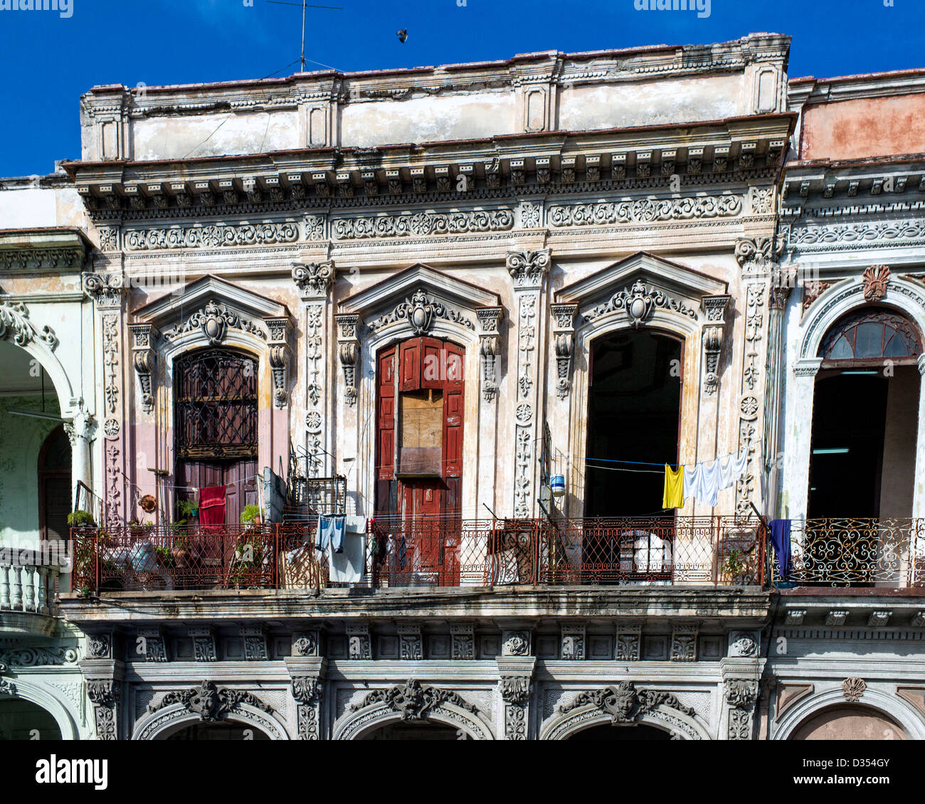 Buildings in the city of Havana, Cuba which are in need of updating and ...