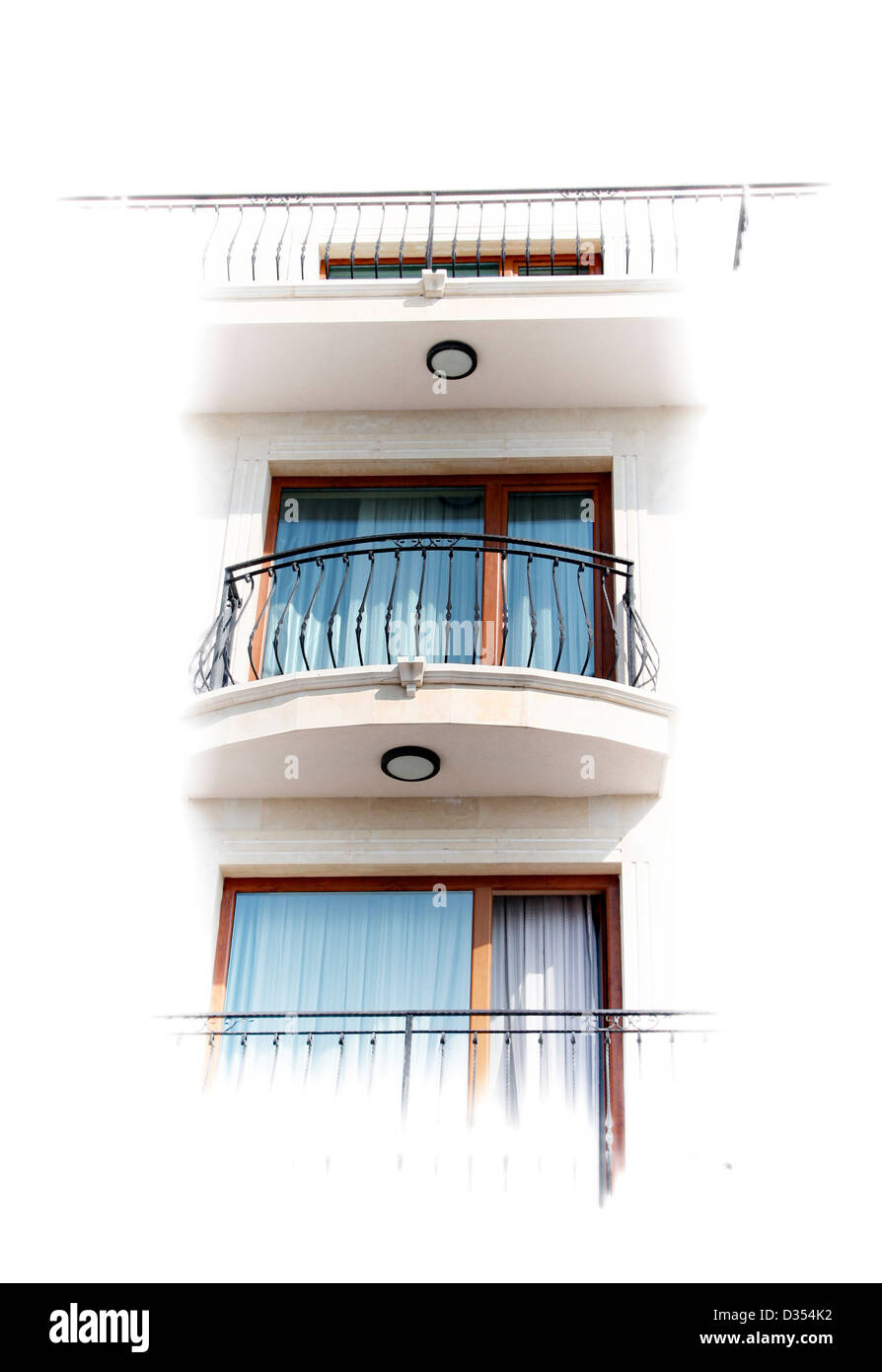 Urban balcony Cut Out Stock Images & Pictures - Alamy