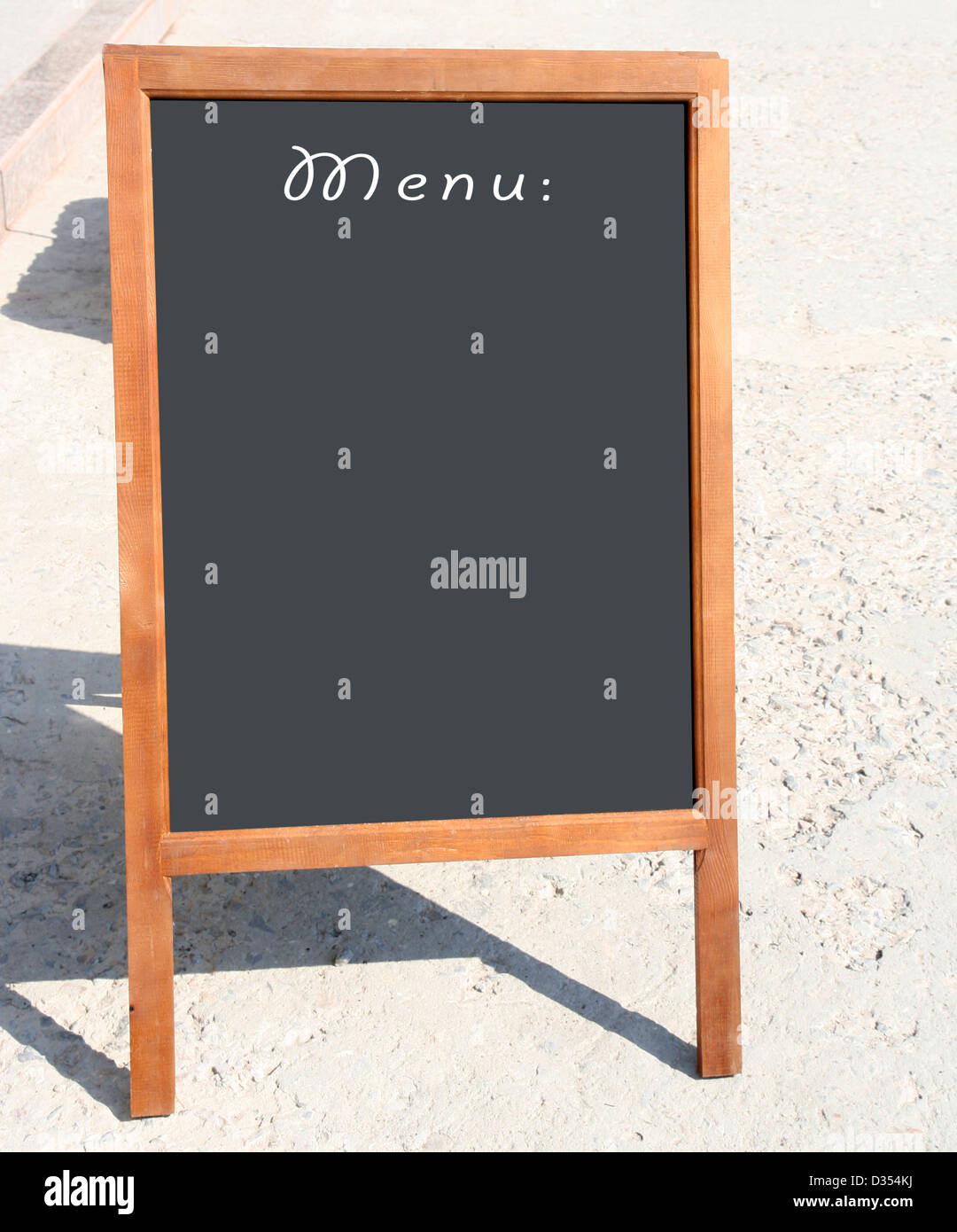 Restaurants menu blackboard chalk black white hi-res stock photography ...