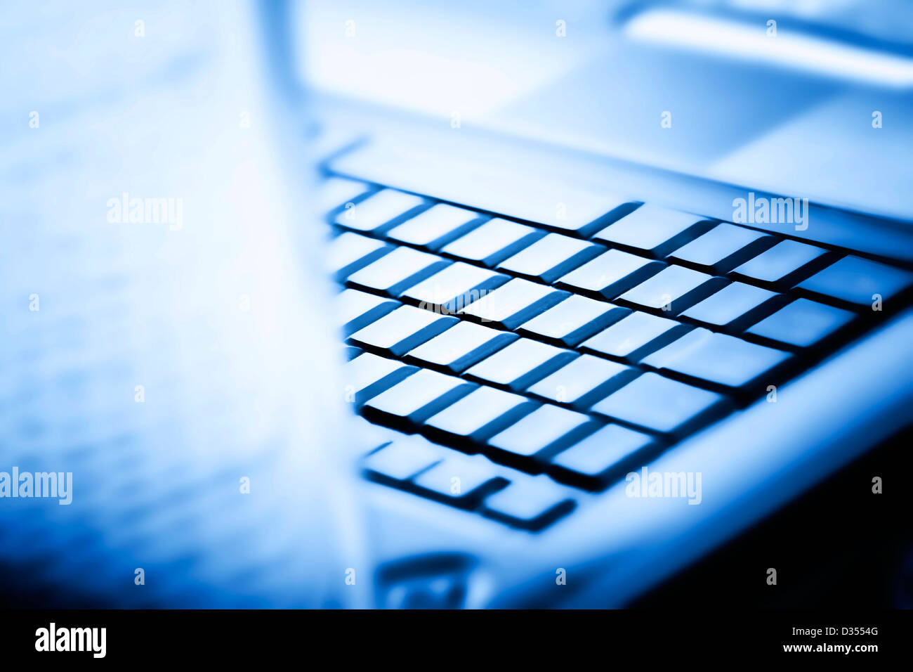 Closeup of modern and stylish laptop Stock Photo - Alamy