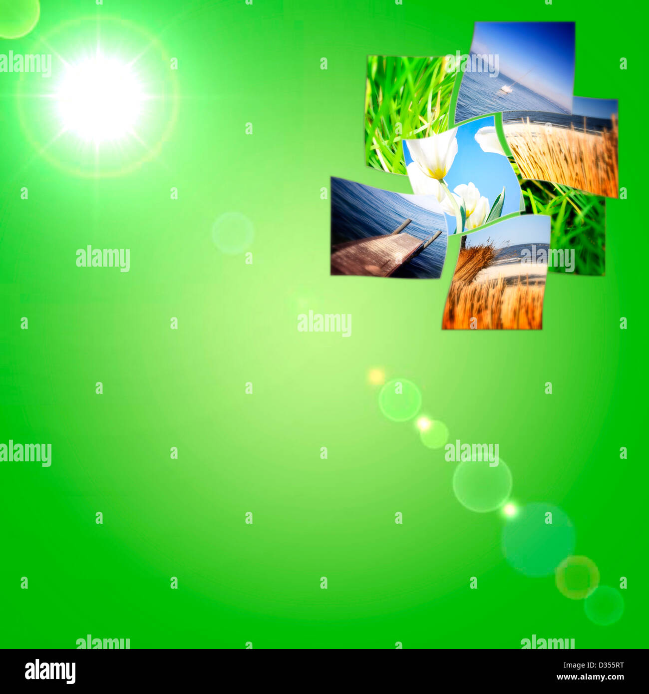 Collage beautiful nature landscapes hi-res stock photography and images ...