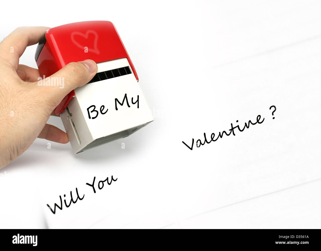Will you be my valentine Stock Photo - Alamy