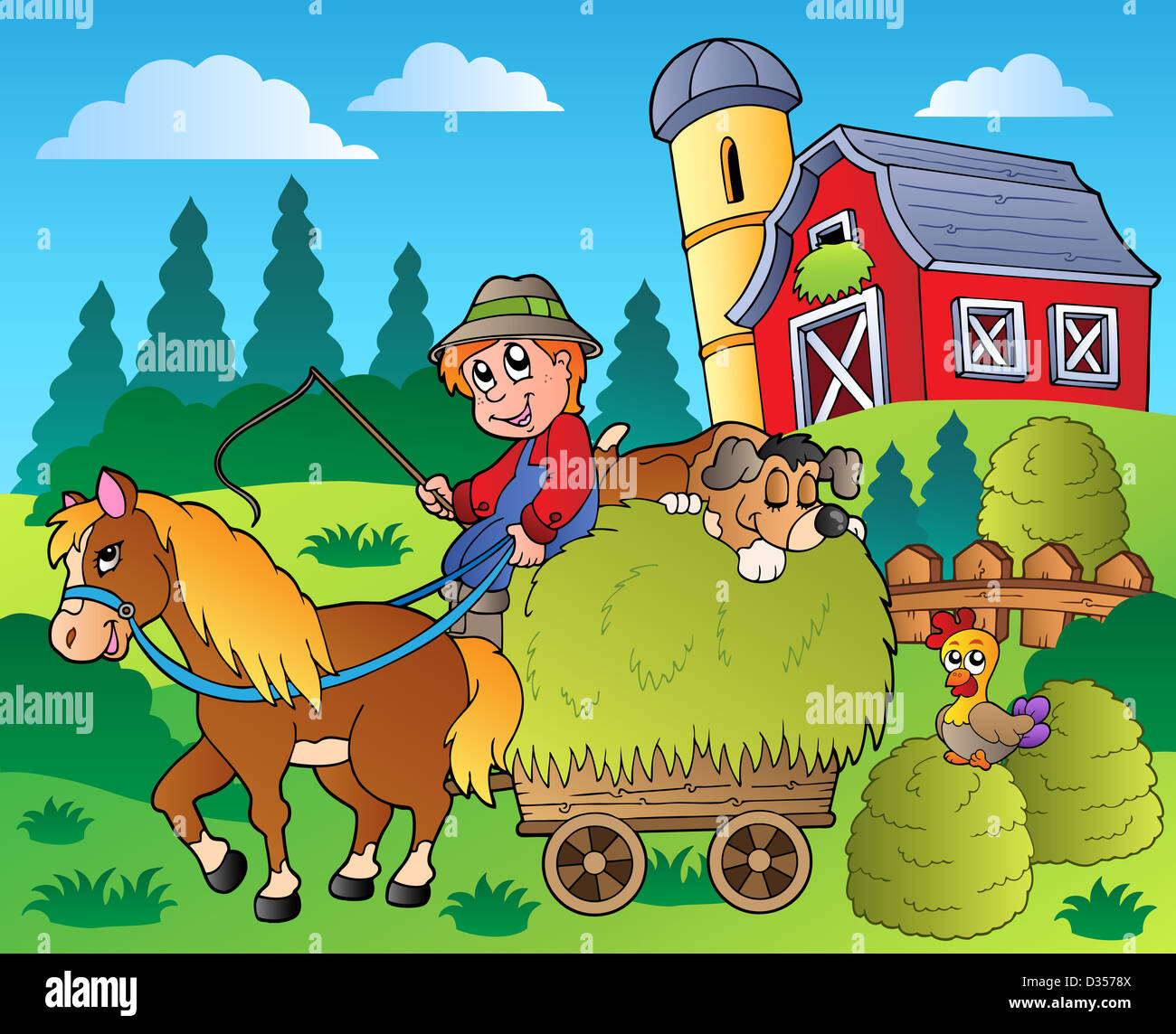 Farmyard Barn Cartoon Stock Photos & Farmyard Barn Cartoon Stock Images ...