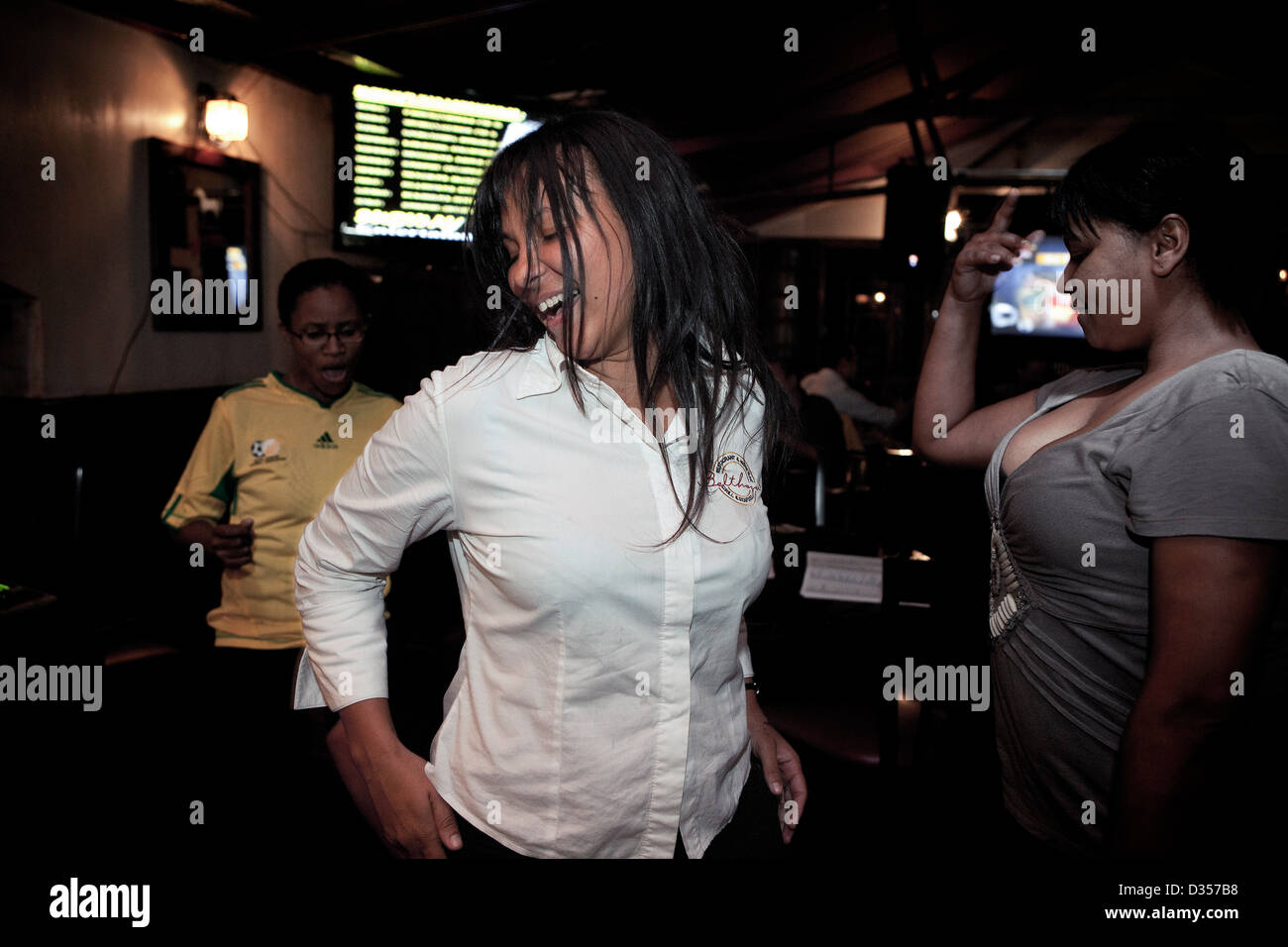 Women dancing and enjoying the nightlife at a bar at the Waterfront in ...