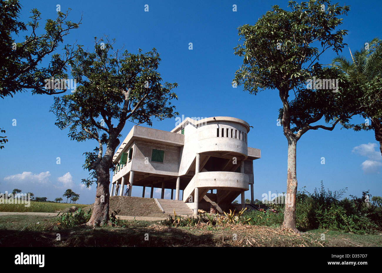Cyclone shelter, Sandwip Islands, Chittagong District, Bay of Bengal ...