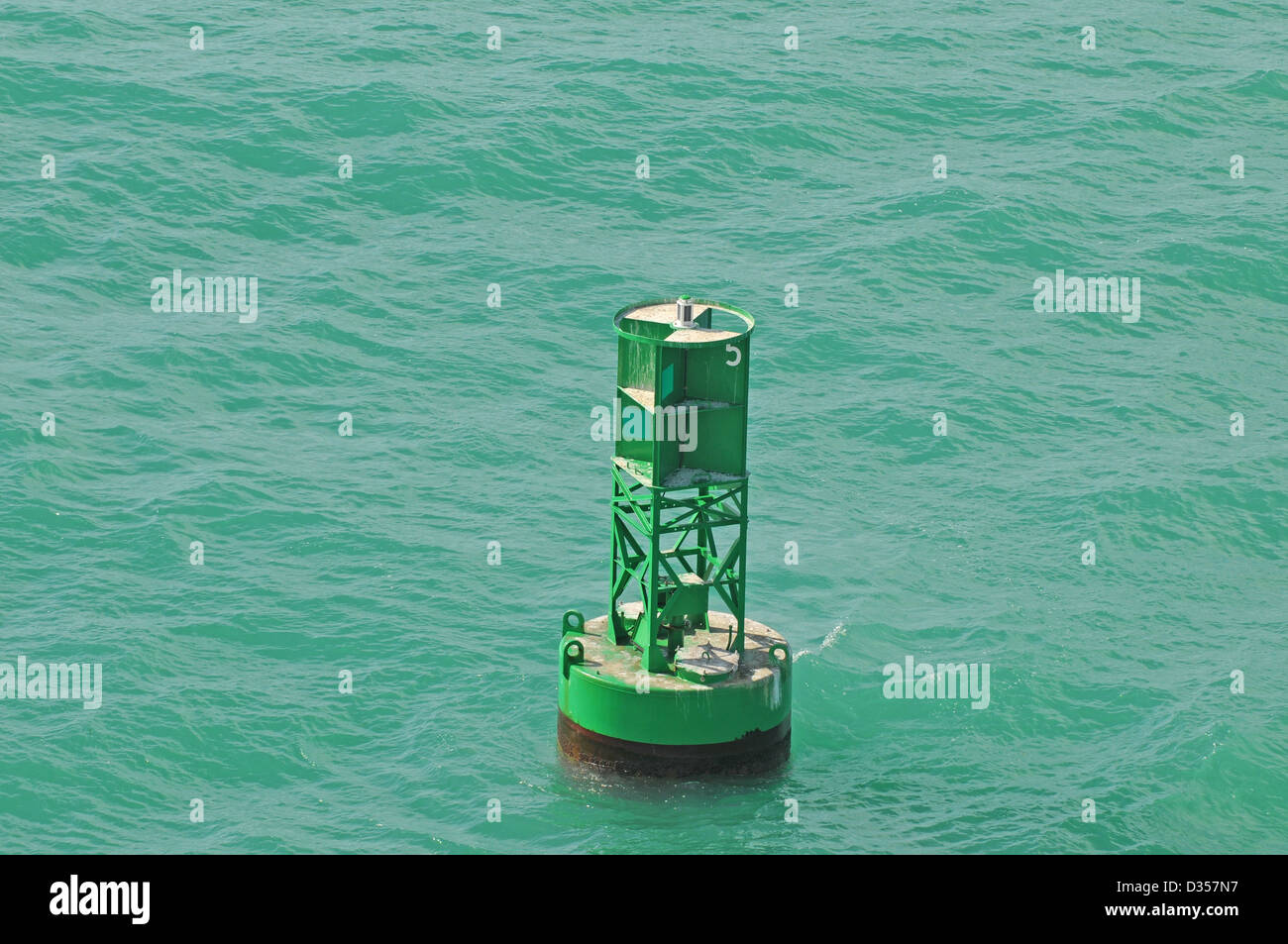 nautical buoy in ocean Stock Photo - Alamy