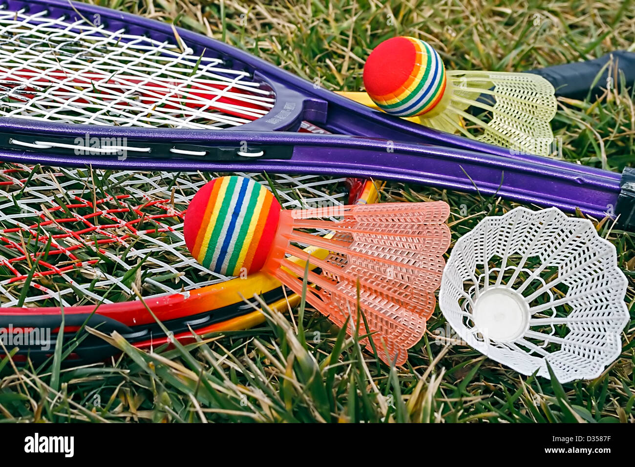 Purple shuttlecock hi-res stock photography and images - Alamy