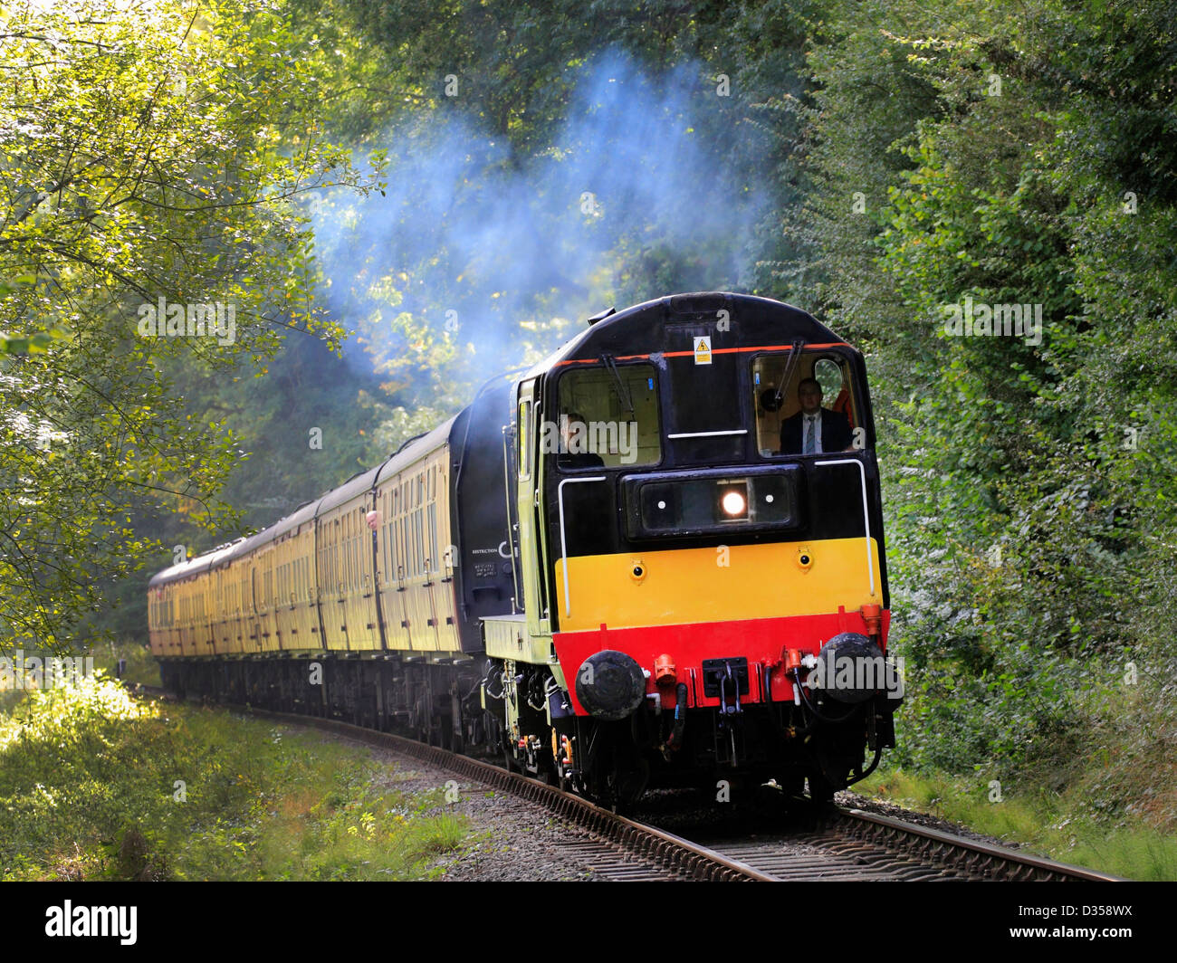 D8188 Class 20 Diesel heads towards Hampton Loade during the Severn ...