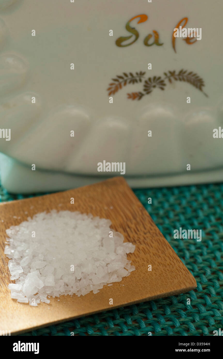 Close-up view of whole italian Sea Salt Stock Photo - Alamy