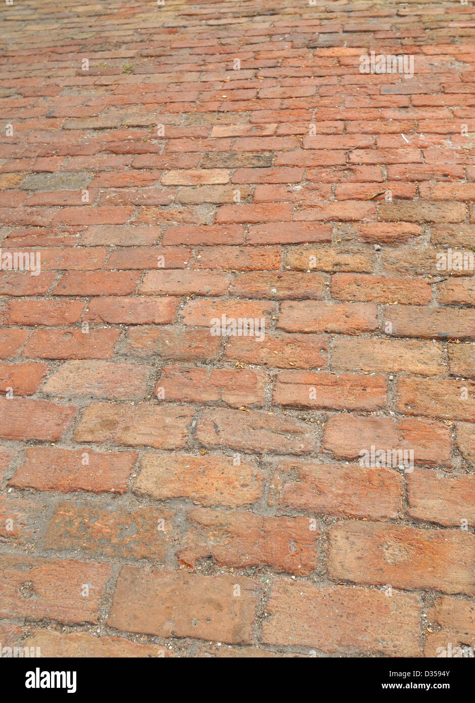 brick road or brick wall for textured background Stock Photo - Alamy