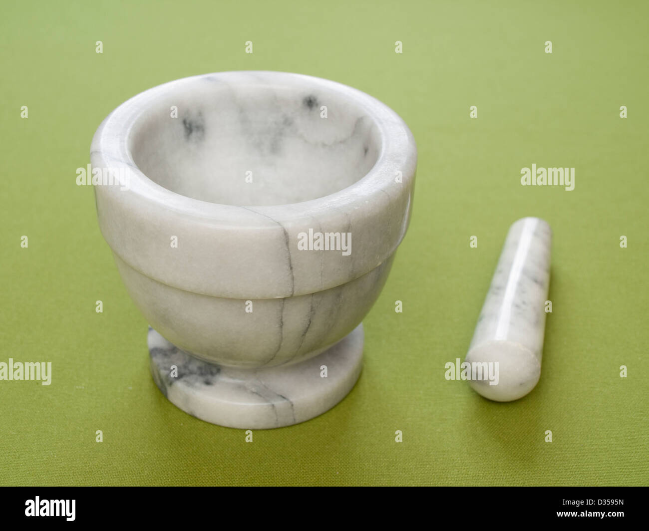 Close-up view of a typical Italian marble mortar and pestle Stock Photo ...