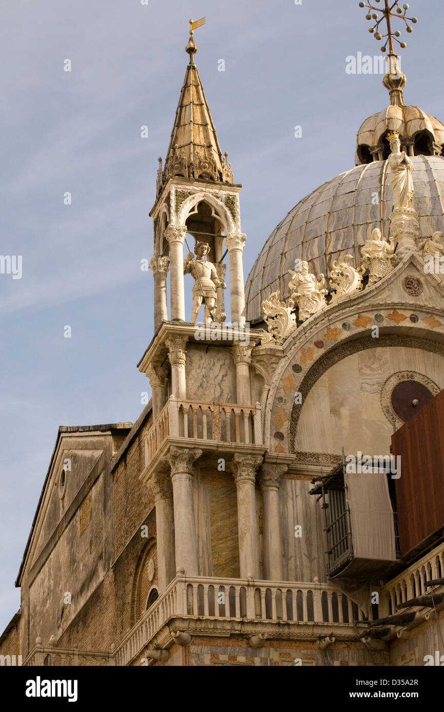 View of St Marks Square The west facade of St Mark's basilica Stock ...