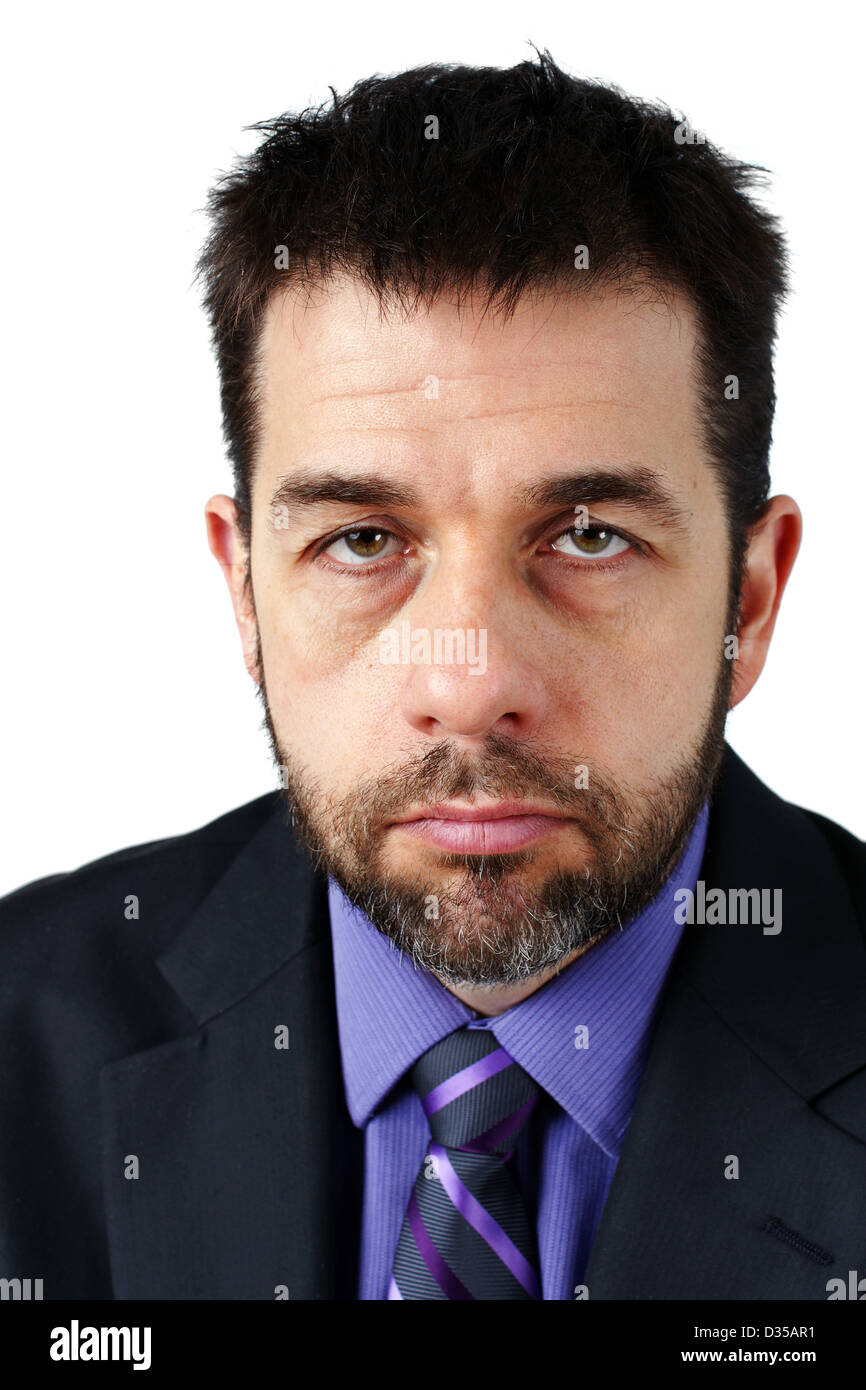 Depressed business man Stock Photo - Alamy