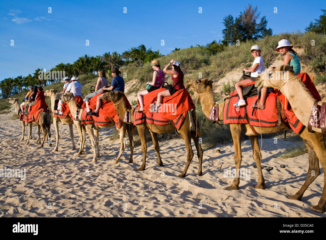 A camel ride on Cable Beach -- at either sunrise or sunset -- is a ...
