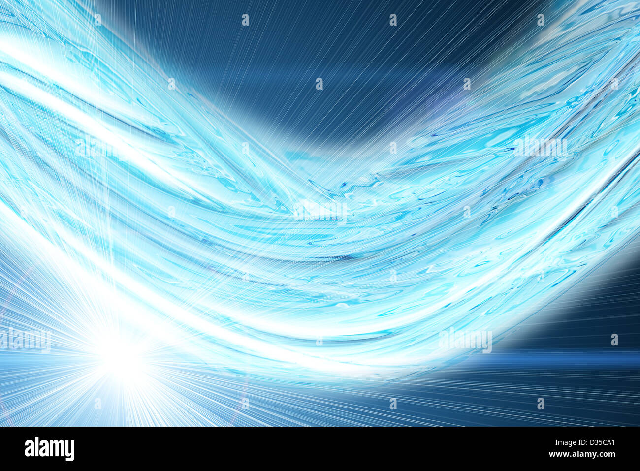 Futuristic technology wave background design with lights Stock Photo ...