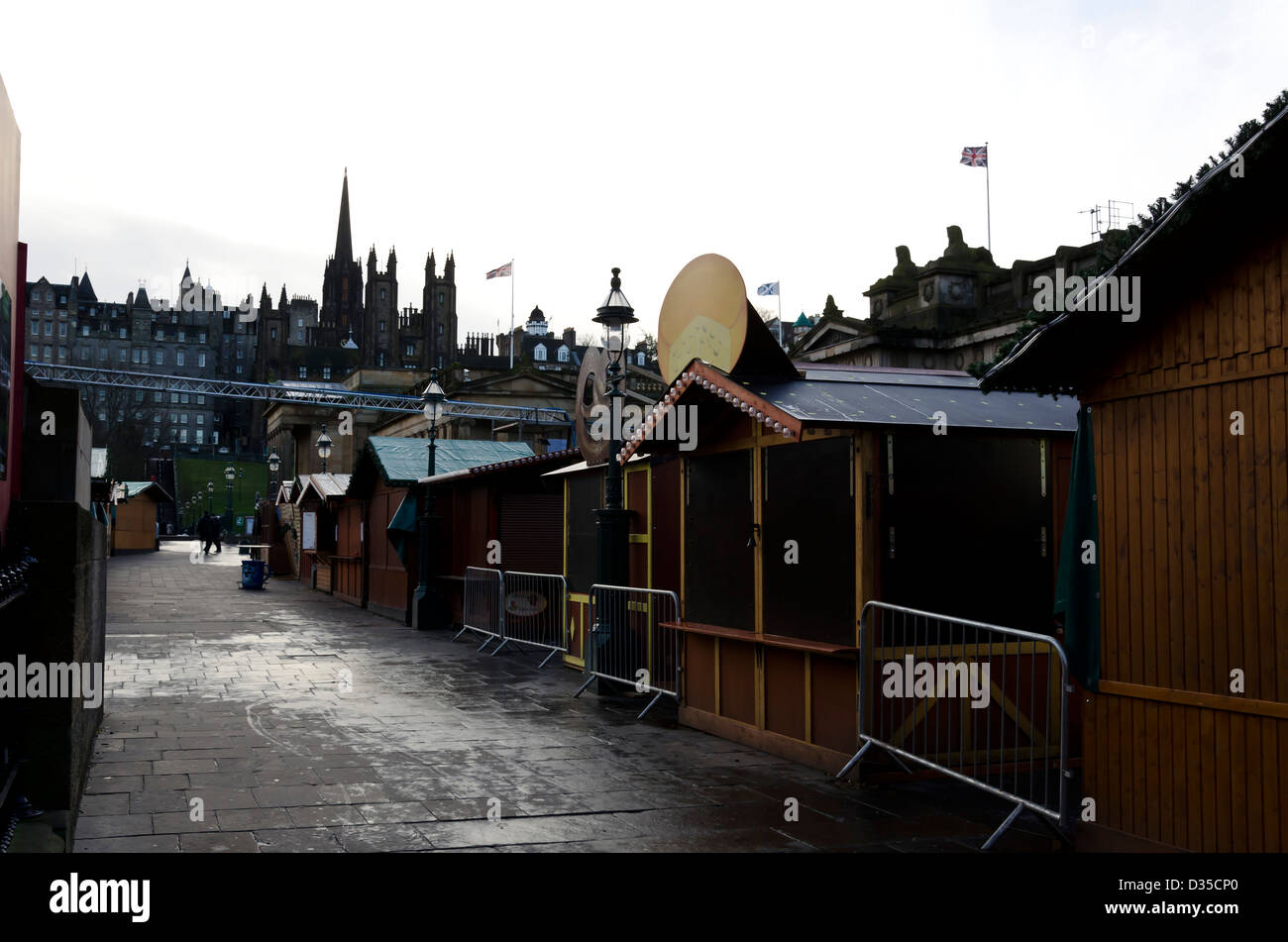 The centre of Edinburgh closed on Christmas Day - the German Market at ...