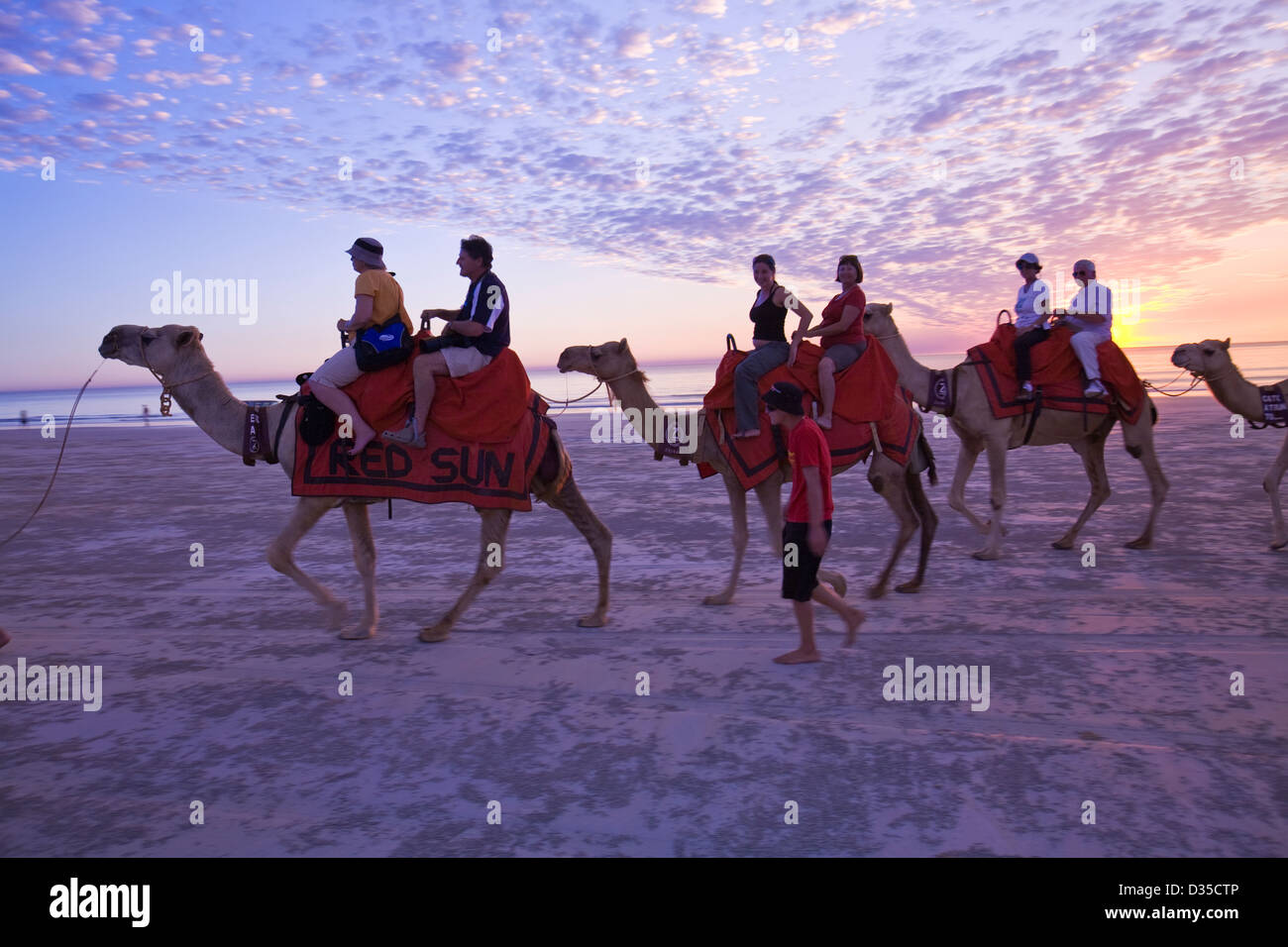A camel ride on Cable Beach -- at either sunrise or sunset -- is a ...